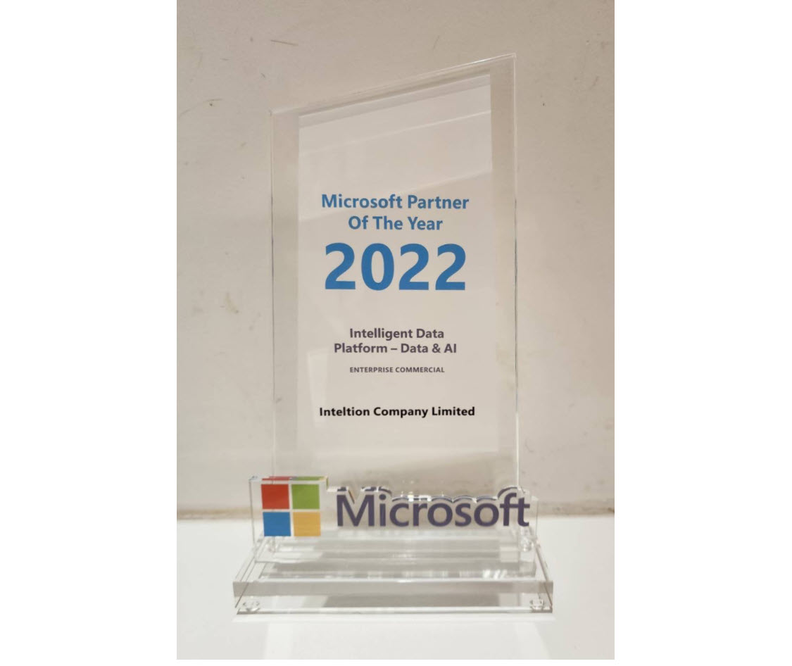 Microsoft Partner Of the Year 2022 for Data & AI - Inteltion